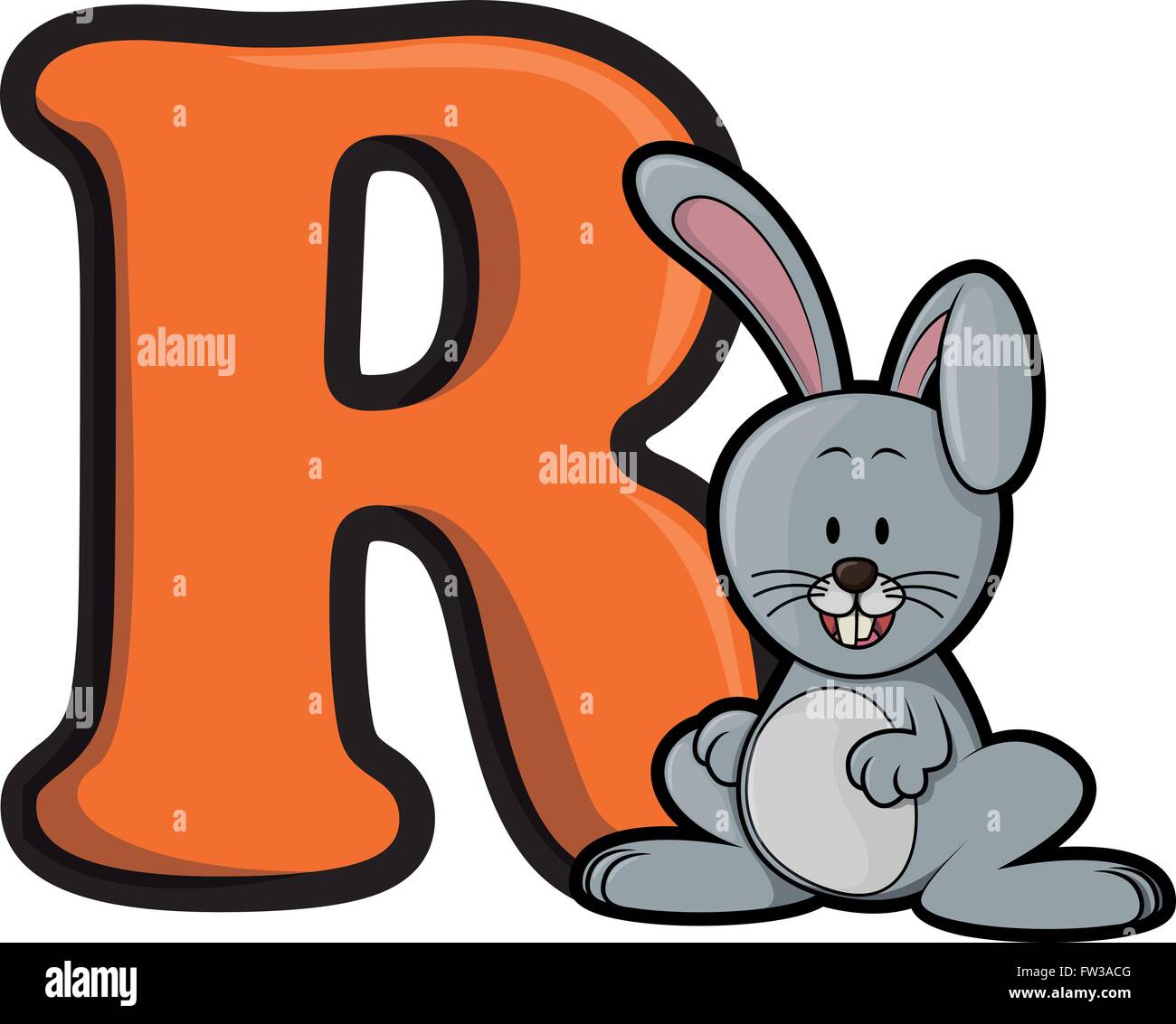 Rabbit r Stock Vector Images - Alamy