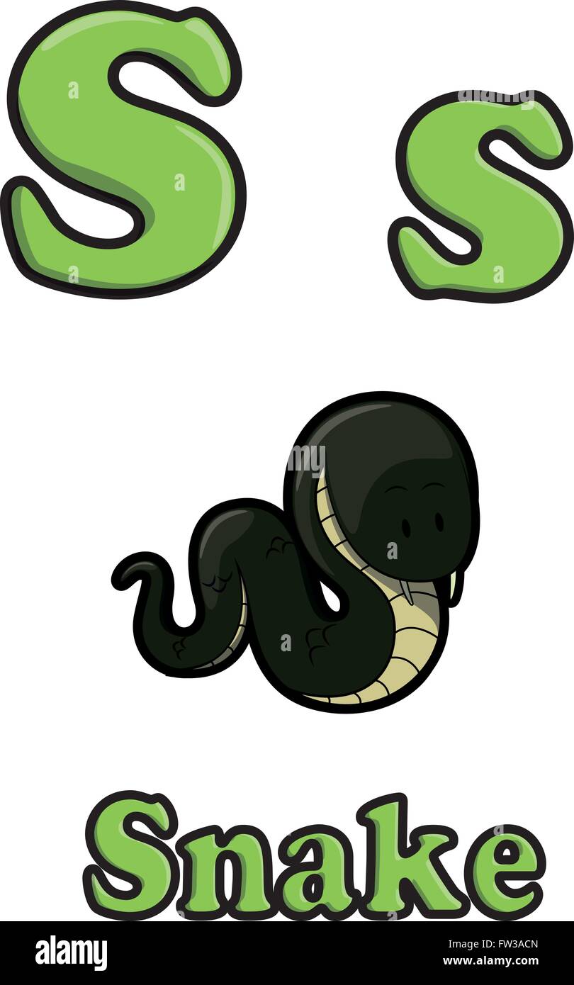 S for Snake vector illustration Stock Vector Image & Art - Alamy