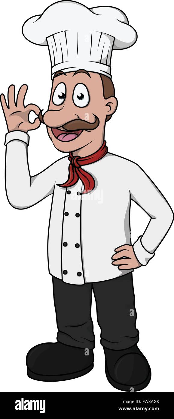 Male chef preparing tasty Stock Vector Images - Alamy