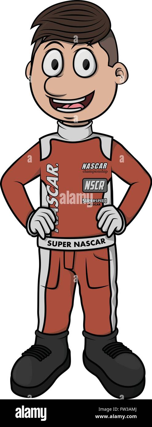 Car racing man cartoon hi-res stock photography and images - Alamy