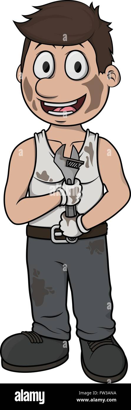 Oil rig worker vector cartoon Stock Vector Image & Art - Alamy