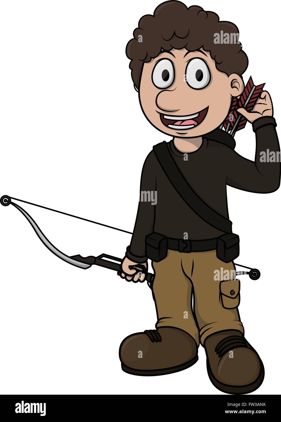 Archery sport - Cartoon Stock Vector Image & Art - Alamy