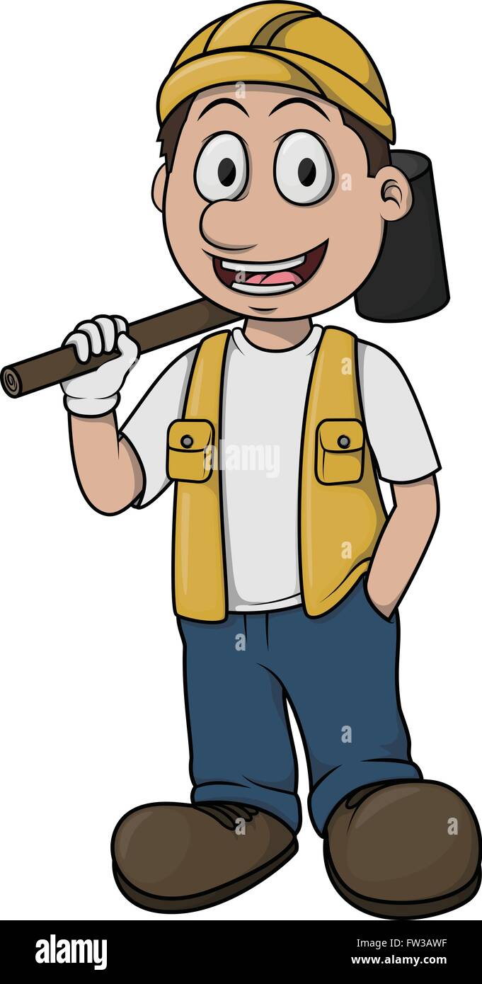 Contruction worker cartoon design Stock Vector Image & Art - Alamy