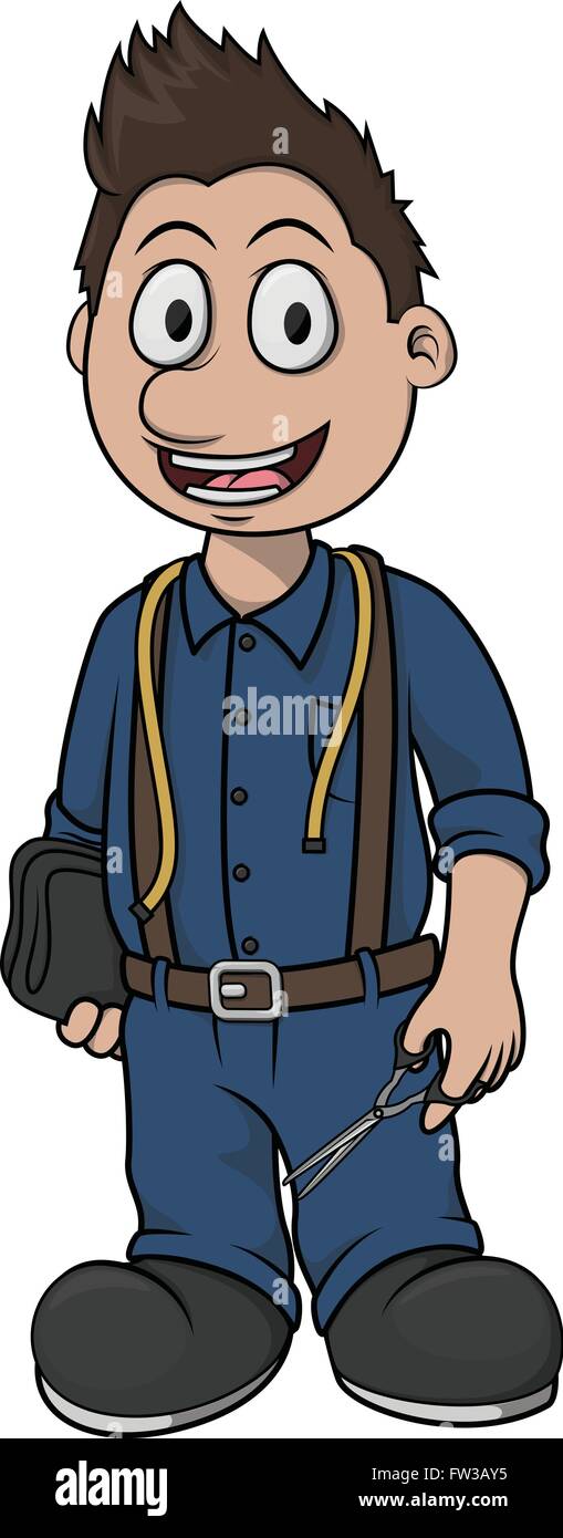 Tailor cartoon illustration Stock Vector Image & Art - Alamy