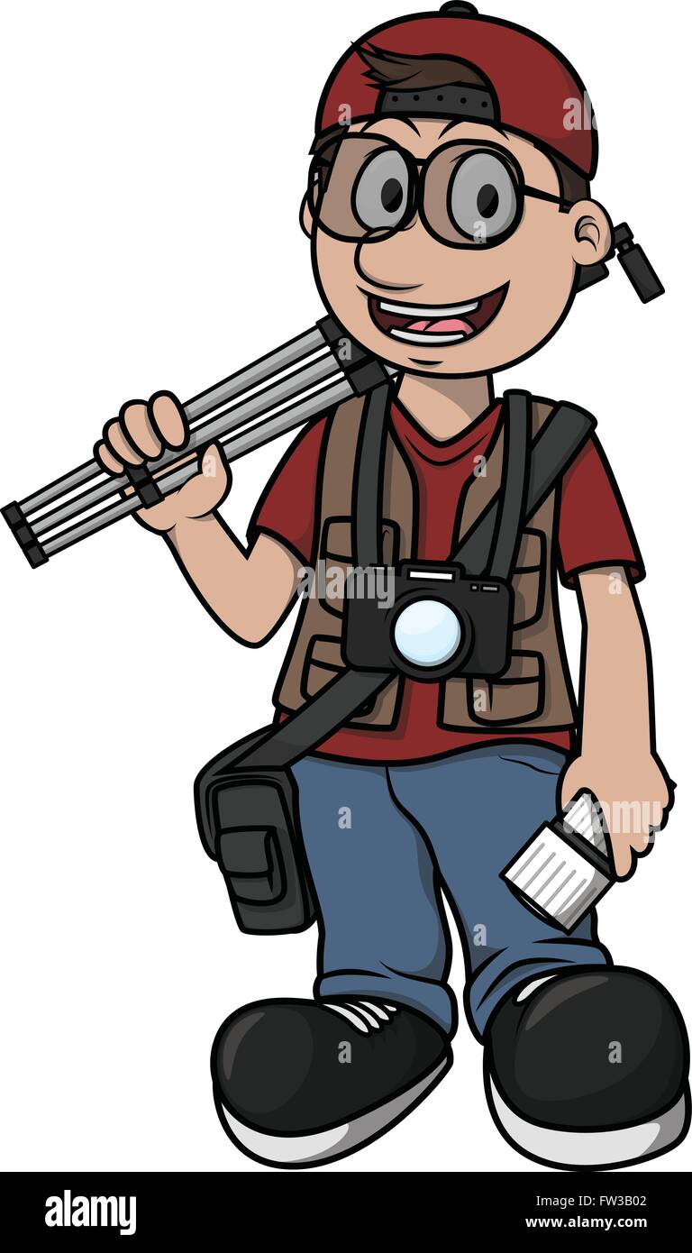 Photographer Boy cartoon Stock Vector Image & Art - Alamy