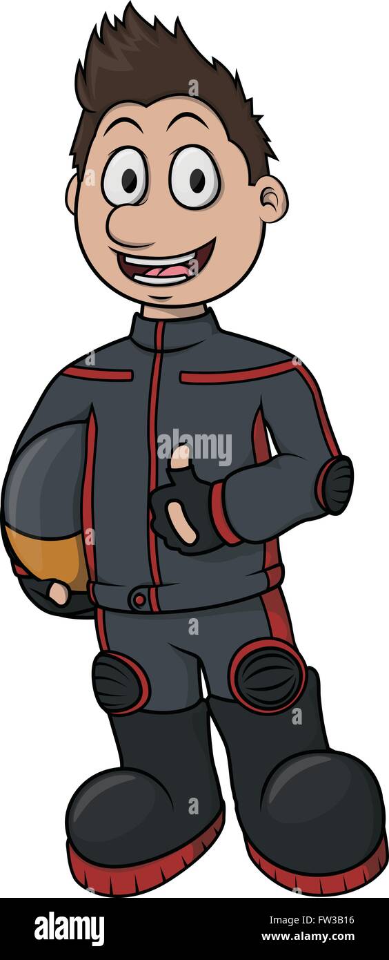 Racer boy cartoon Stock Vector Image & Art - Alamy