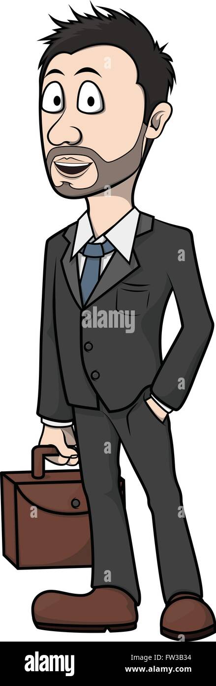 Businessman cartoon illustration Stock Vector Image & Art - Alamy