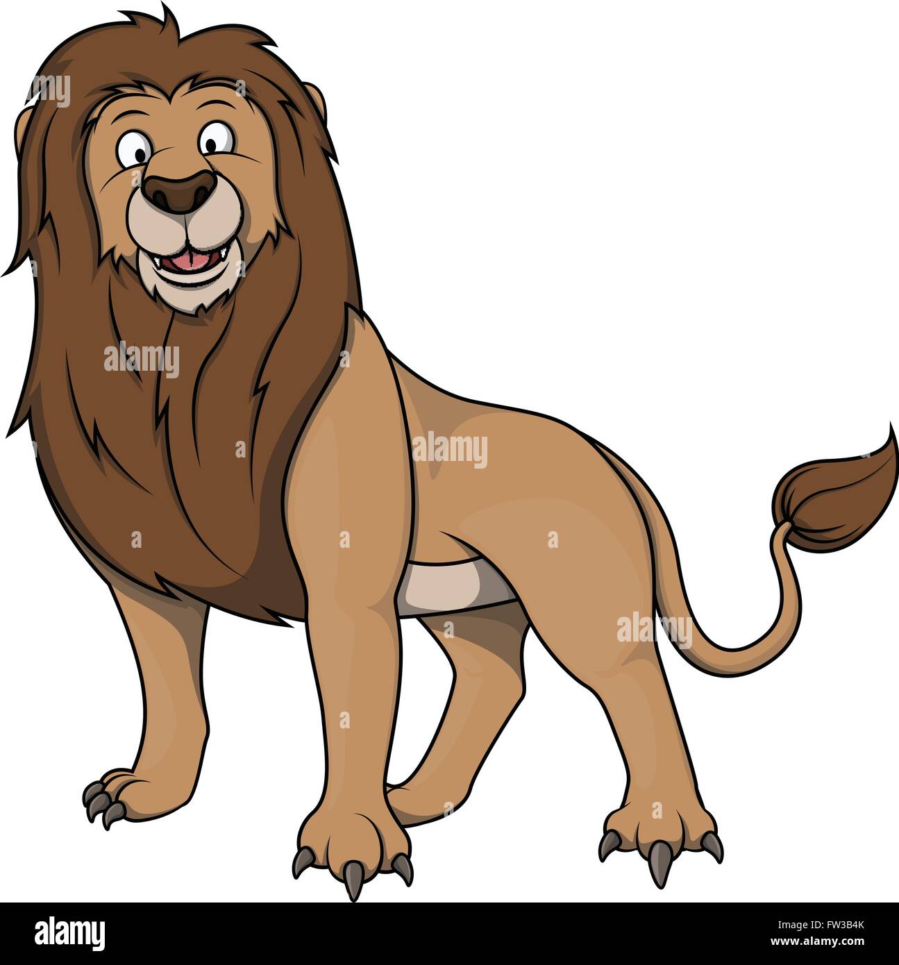 Lion cartoon illustration Stock Vector Image & Art - Alamy