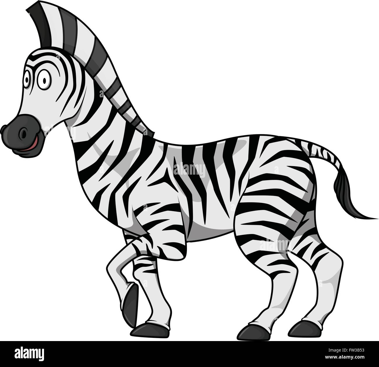 Zebra cartoon illustration Stock Vector Image & Art - Alamy