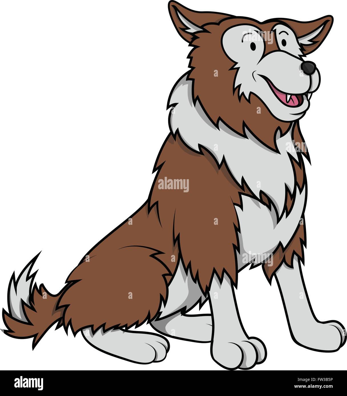 Cartoon illustration wolf hi-res stock photography and images - Alamy