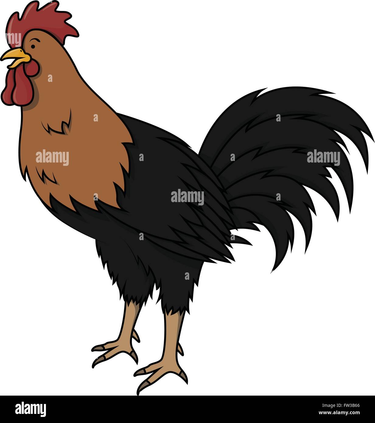 Rooster cartoon illustration Stock Vector Image & Art - Alamy