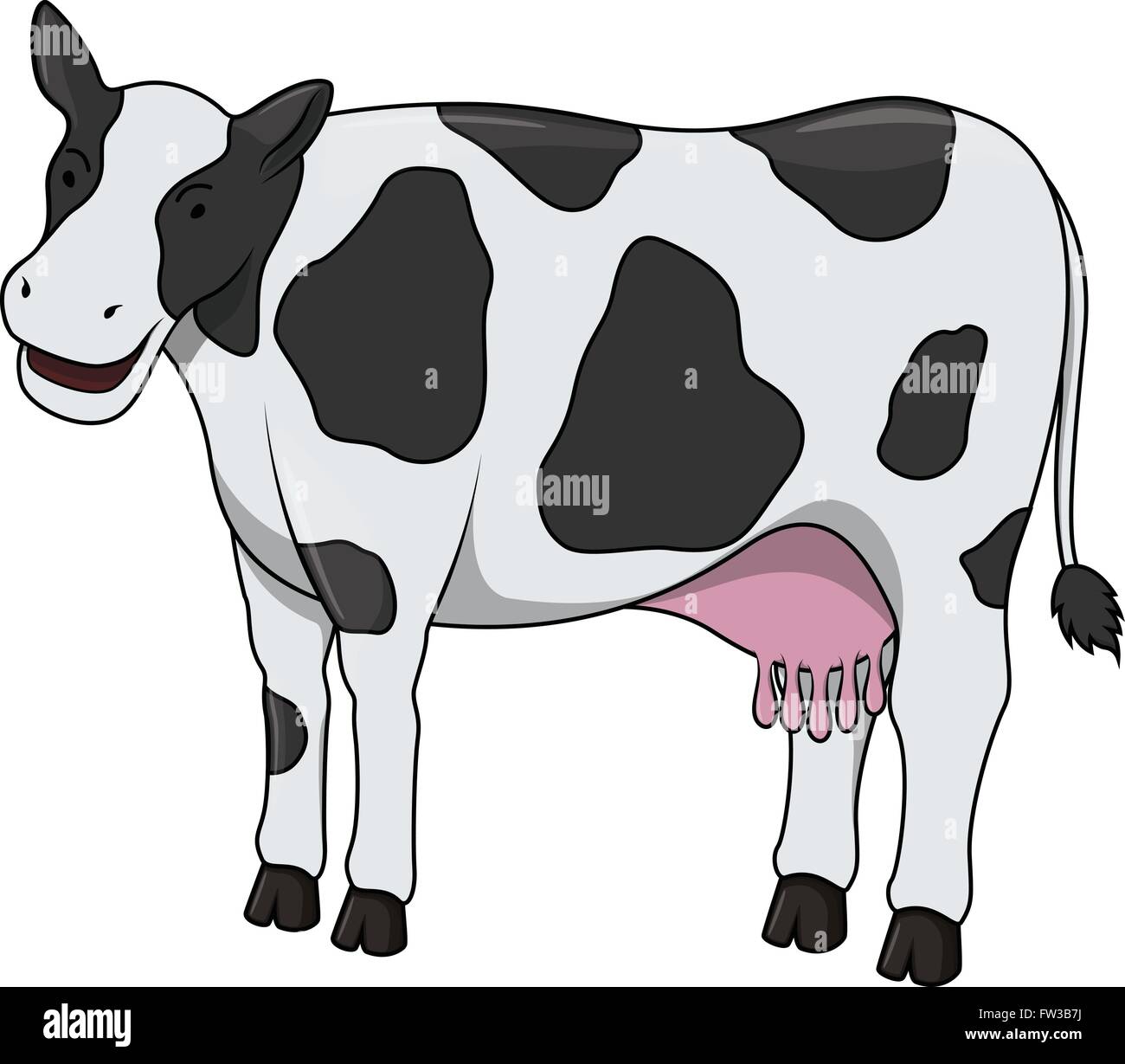 Cow cartoon illustration Stock Vector Image & Art - Alamy