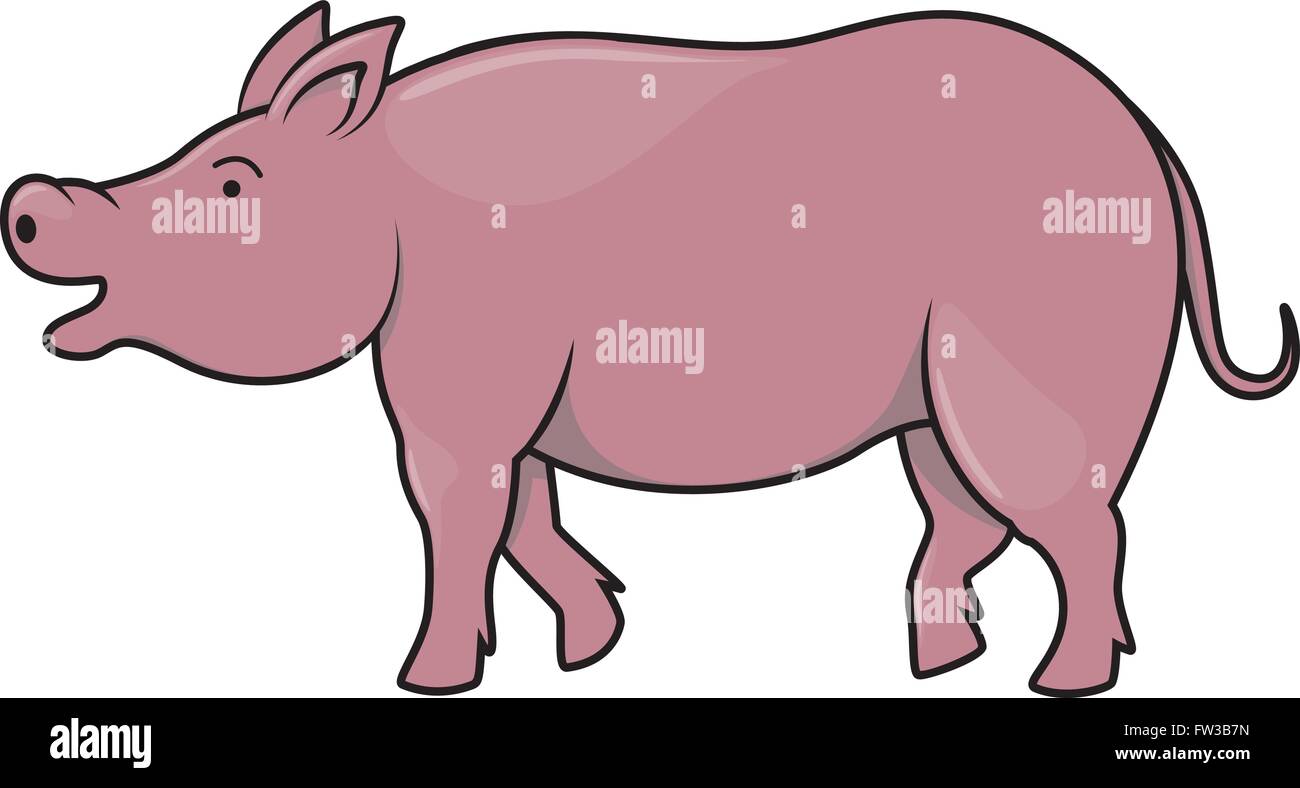 Pig cartoon hi-res stock photography and images - Alamy