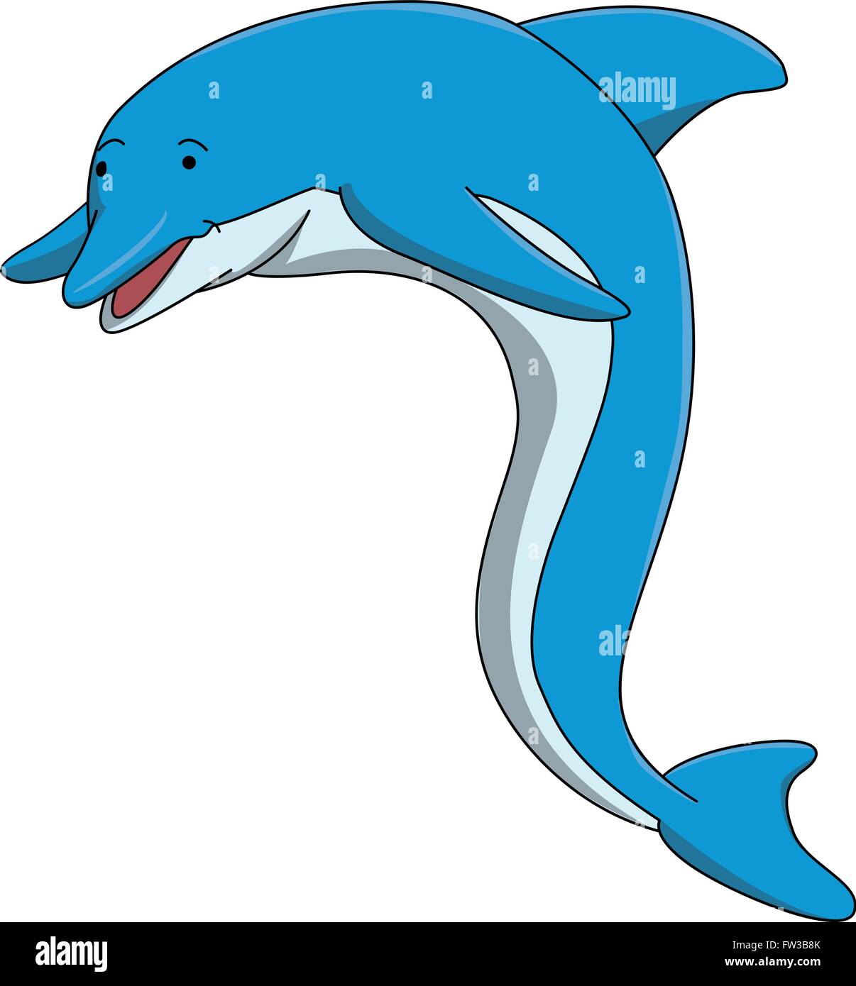 Dolphin cartoon illustration Stock Vector Image & Art - Alamy