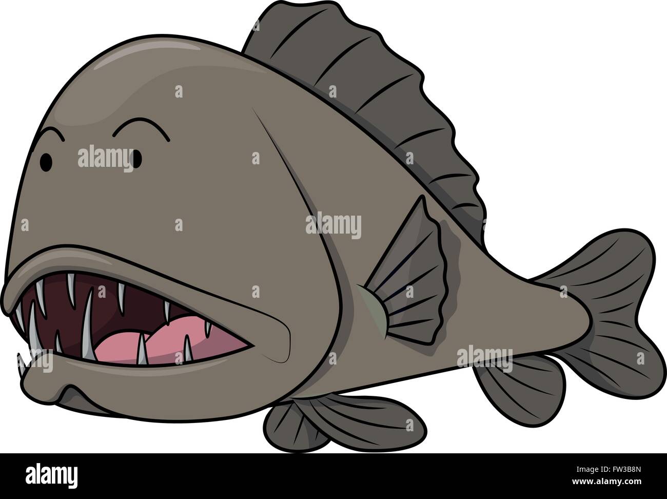 Fang tooth fish Stock Vector Image & Art - Alamy