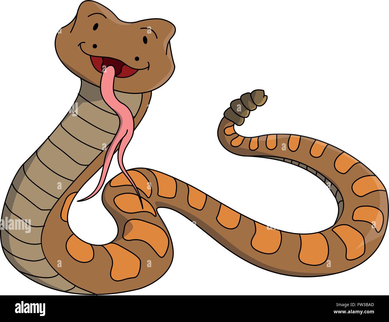 Timber rattlesnake isolated Stock Vector Images - Alamy