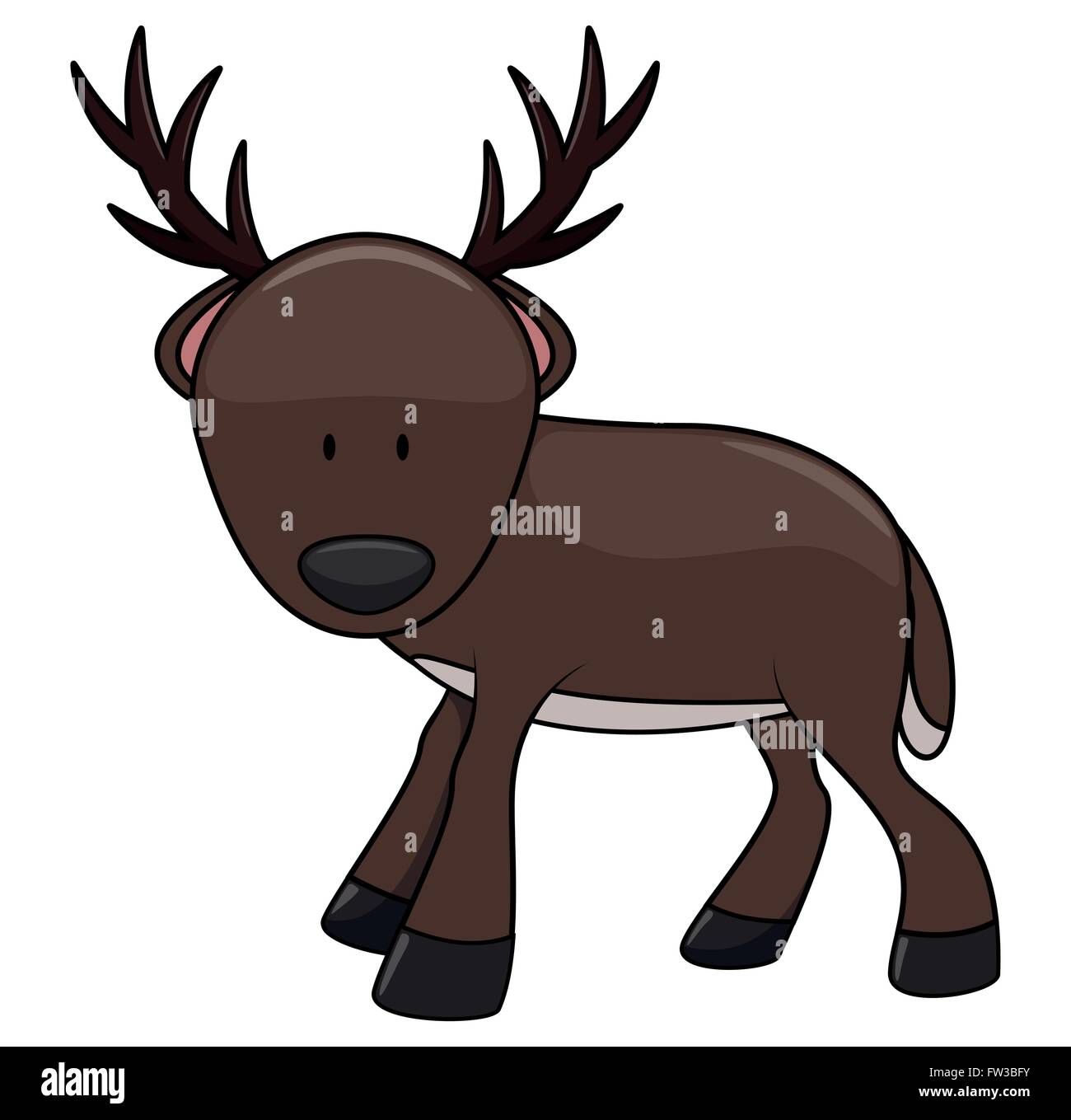 Sika stag and deer Cut Out Stock Images & Pictures - Alamy