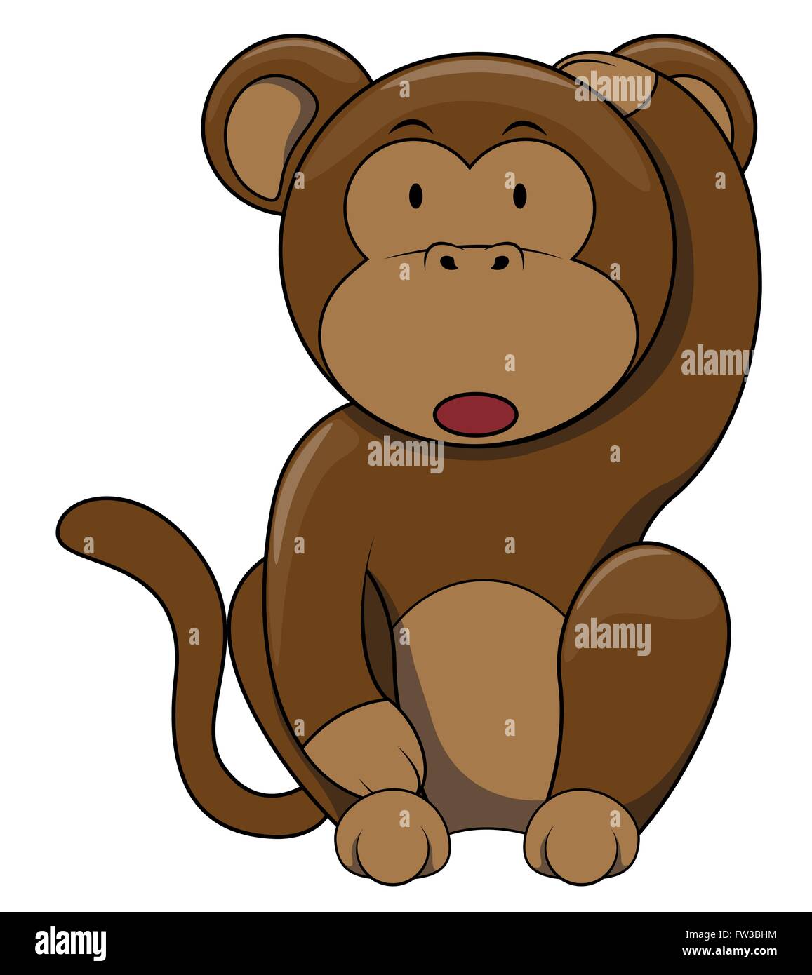 monkey cartoon illustration Stock Vector Image & Art - Alamy