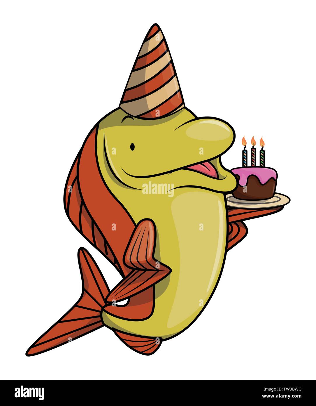 Fish birthday party Stock Vector Image & Art - Alamy