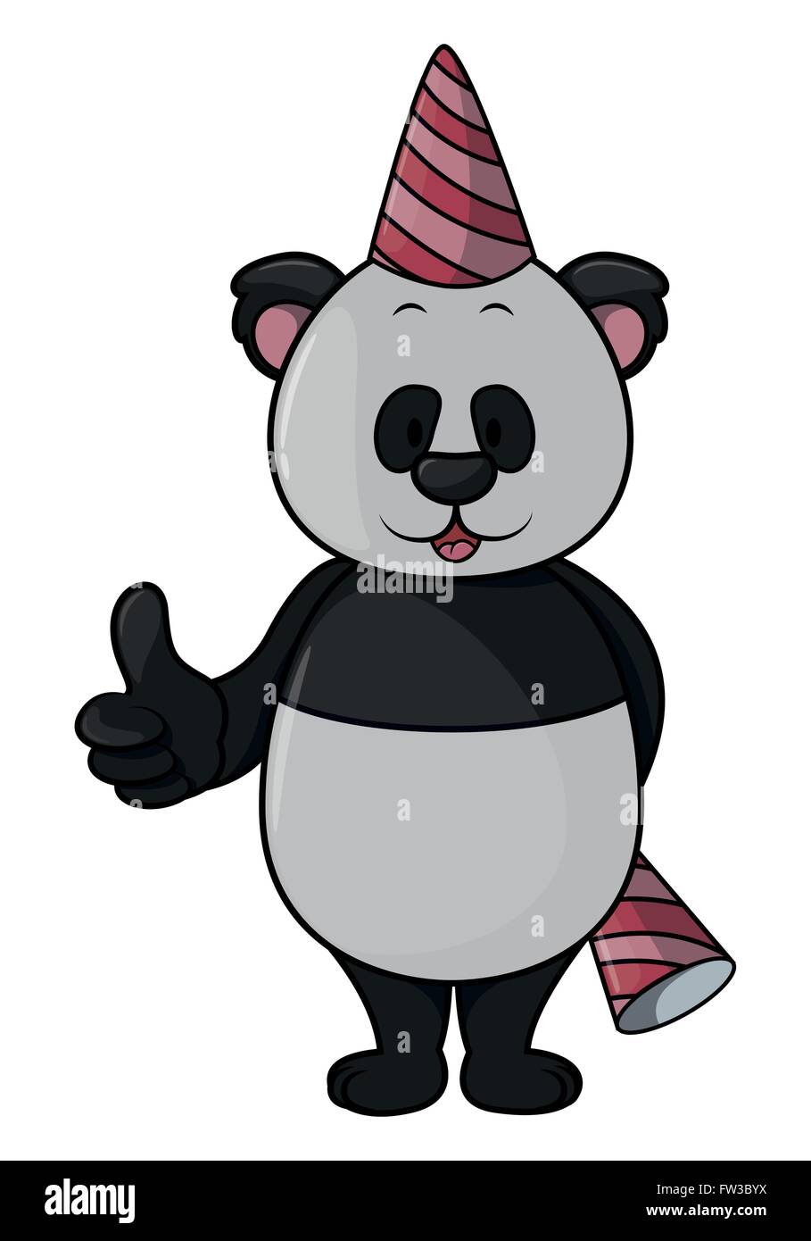Panda birthday celebration Cut Out Stock Images & Pictures - Alamy