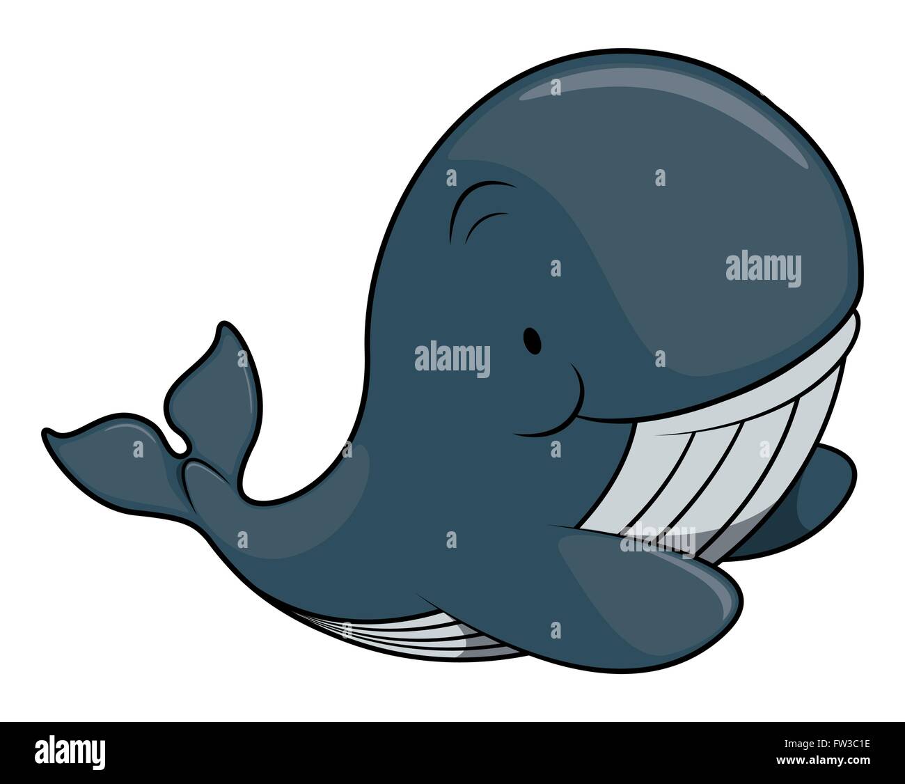 Cute whale vector illustration Stock Vector Image & Art - Alamy