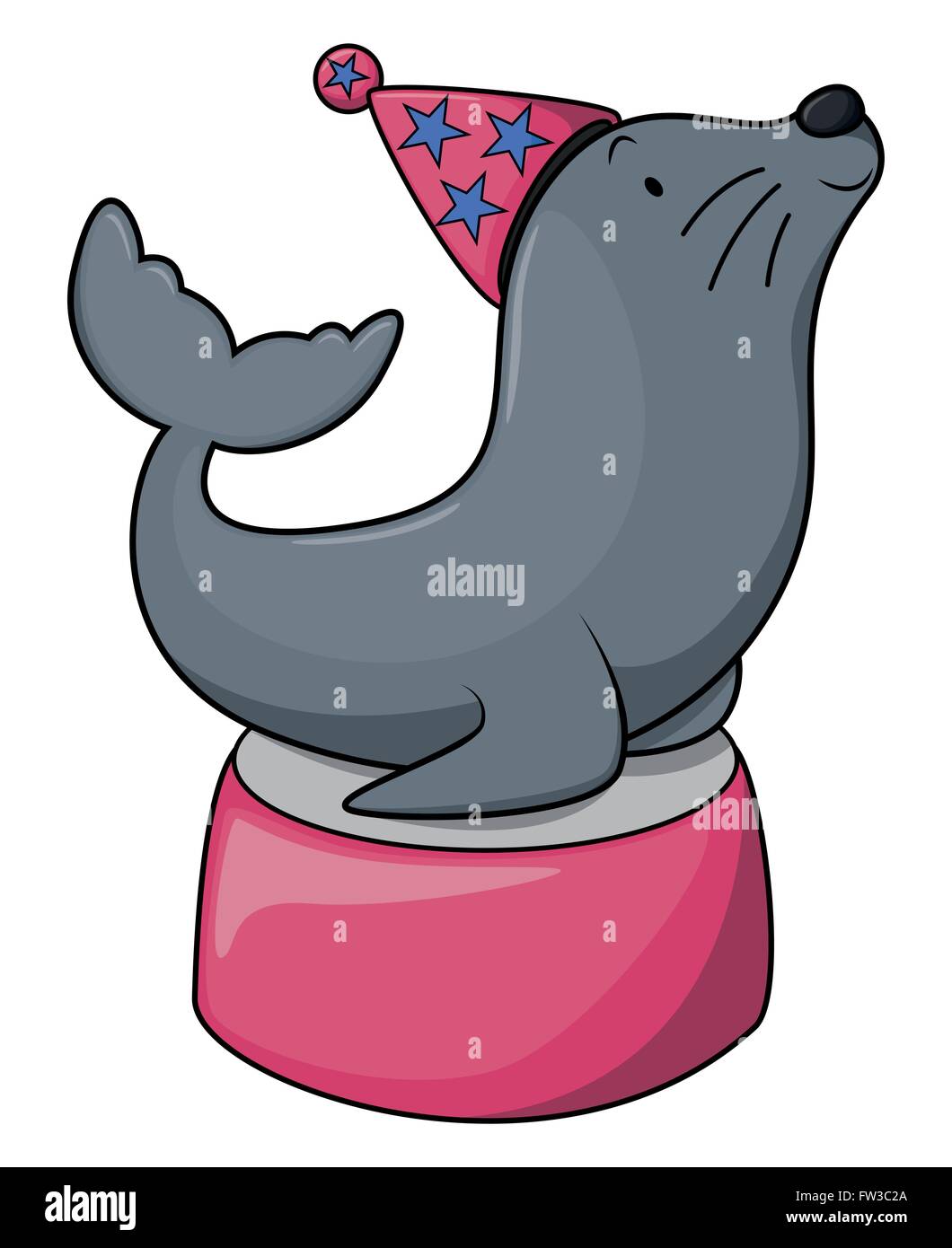 Circus seal balance Cut Out Stock Images & Pictures - Alamy