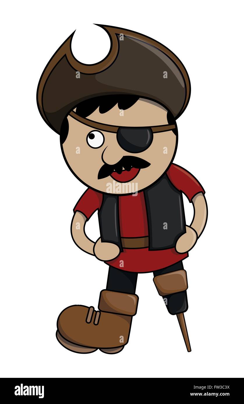 Kid boy pirate costume hat Stock Vector Images - Alamy