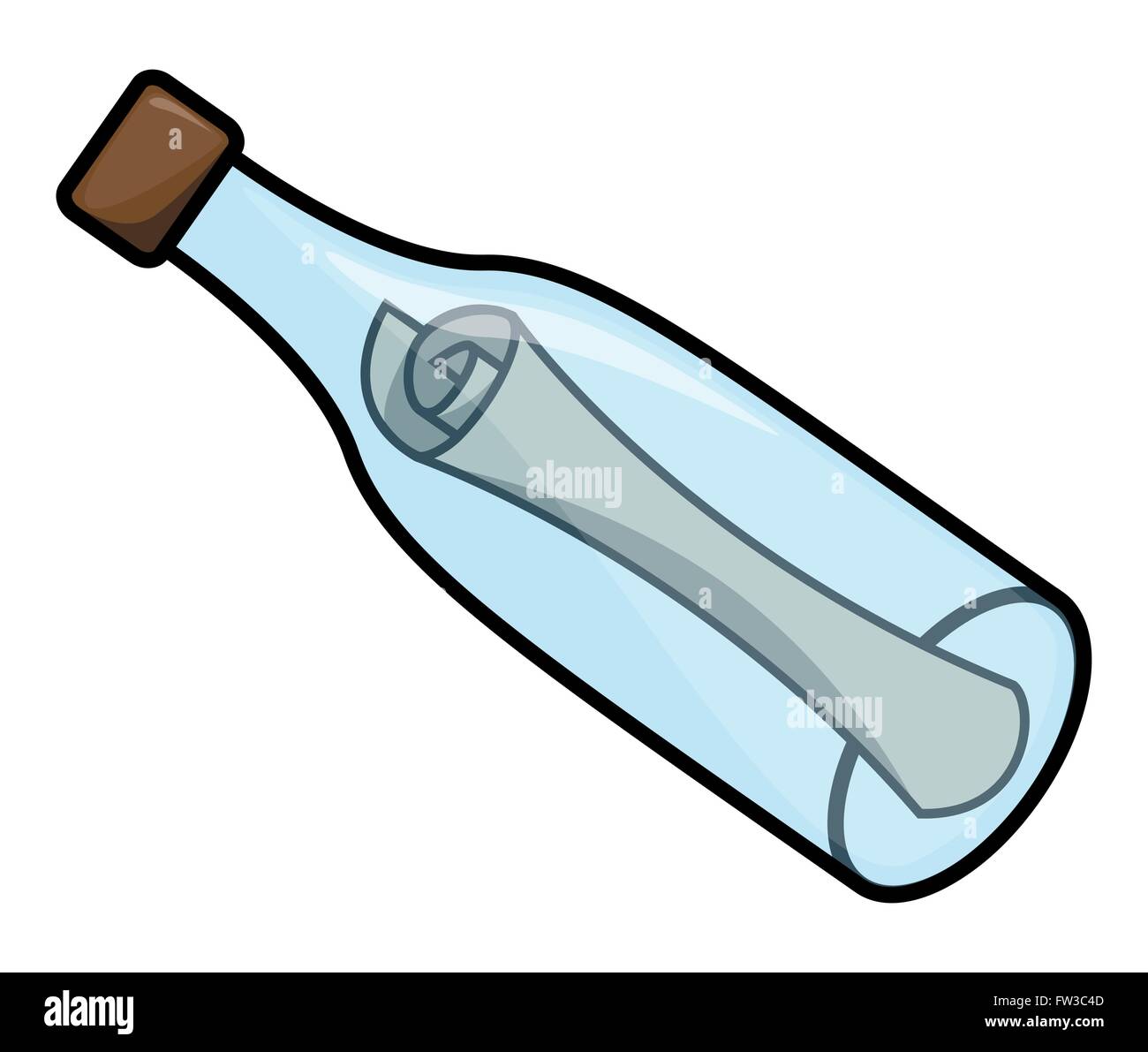 Colorful empty glass bottle Stock Vector Images - Alamy