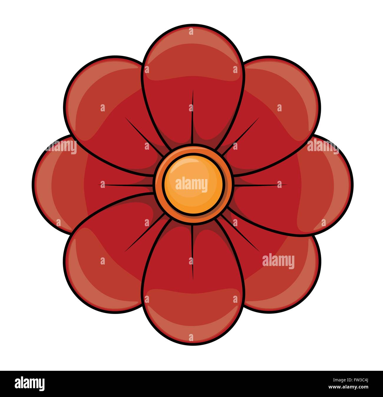 Flower cartoon illustration Stock Vector Image & Art - Alamy