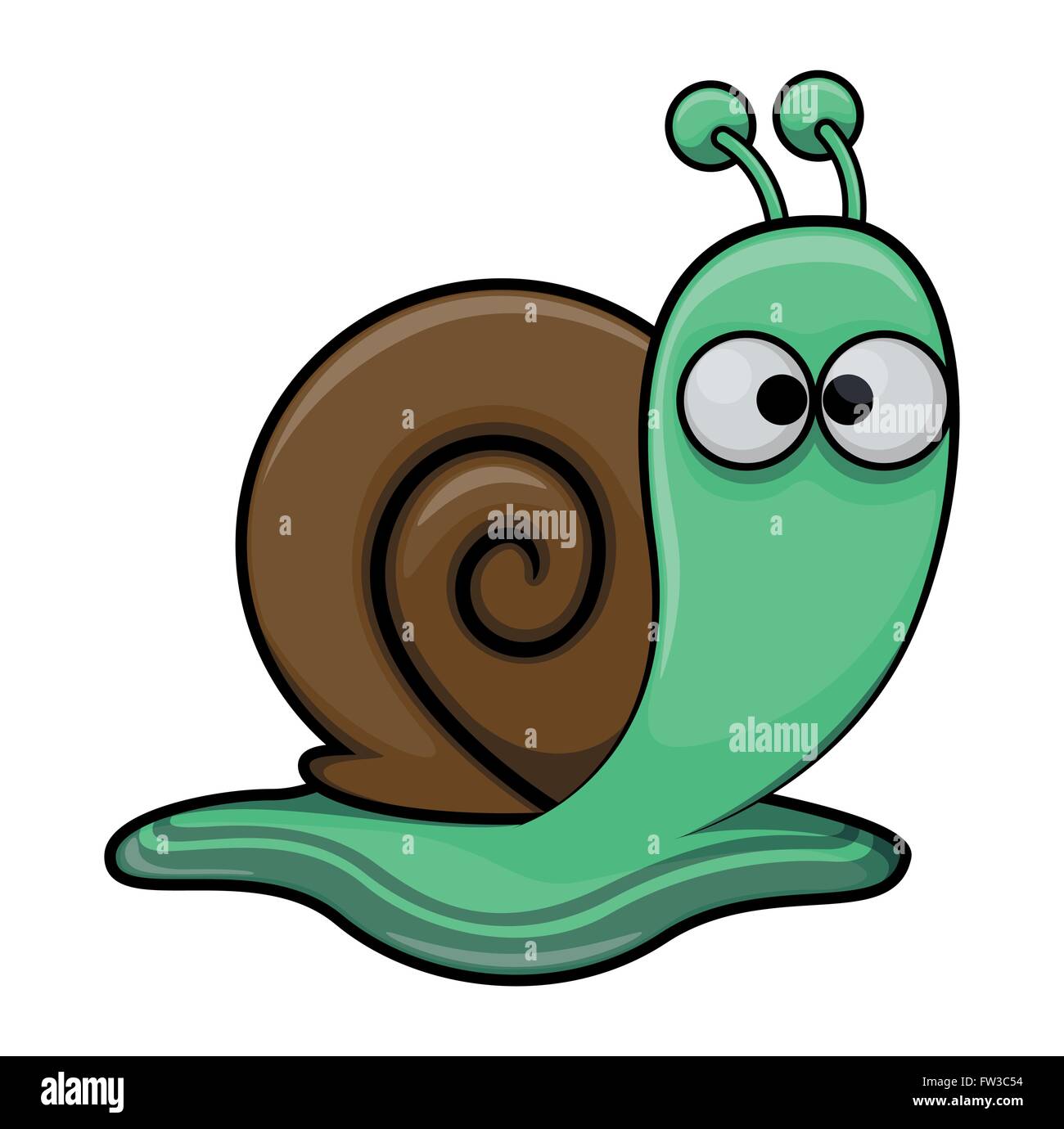 Snail cartoon illustration Stock Vector Image & Art - Alamy
