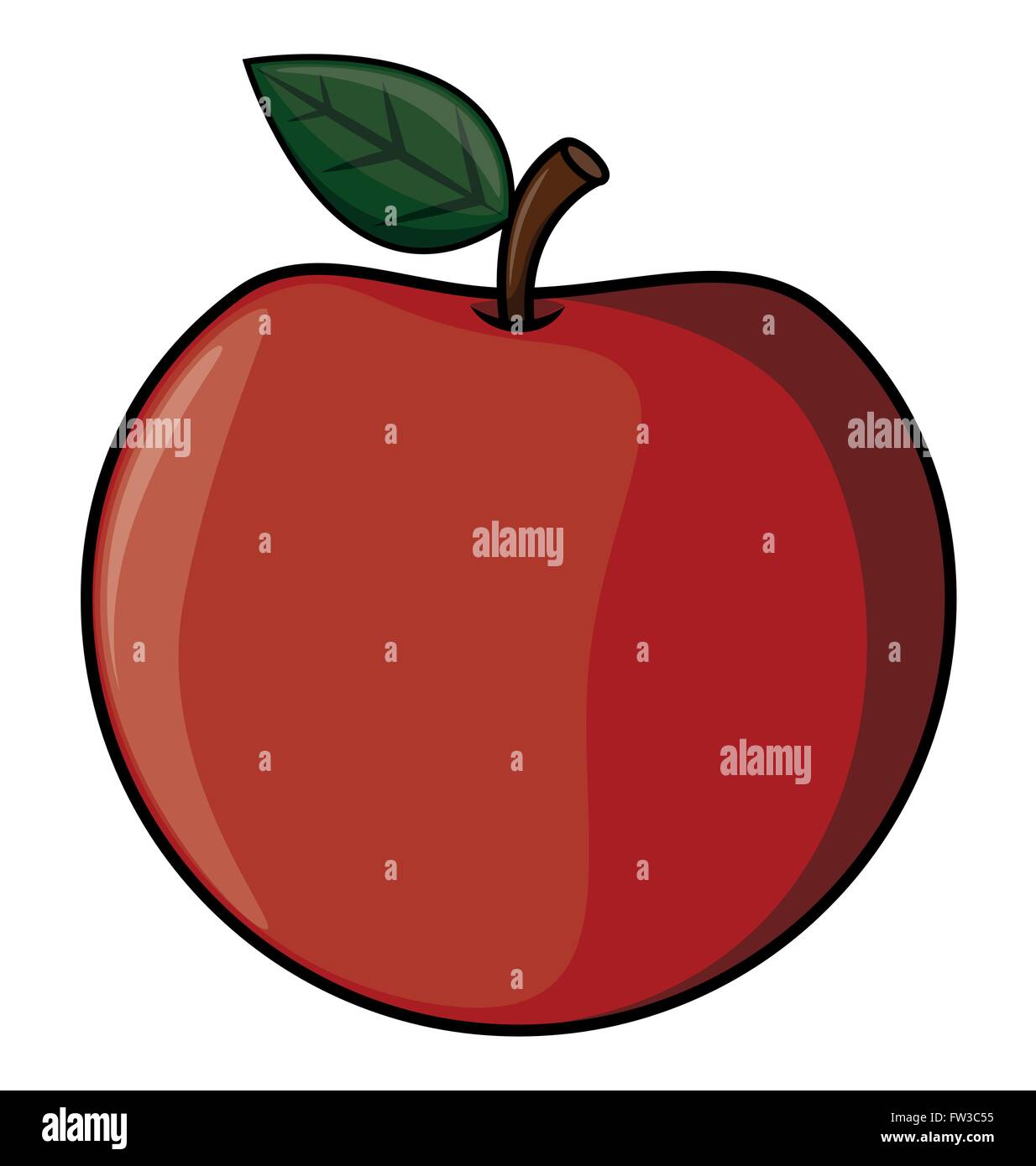 Apple shape cartoon hi-res stock photography and images - Alamy