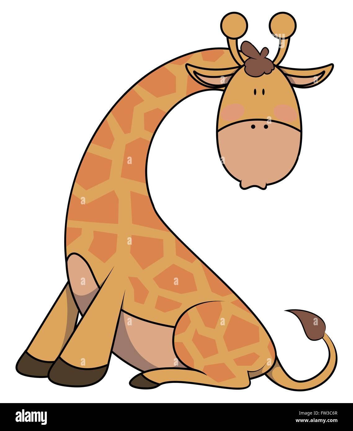 girafe cartoon illustration Stock Vector Image & Art - Alamy