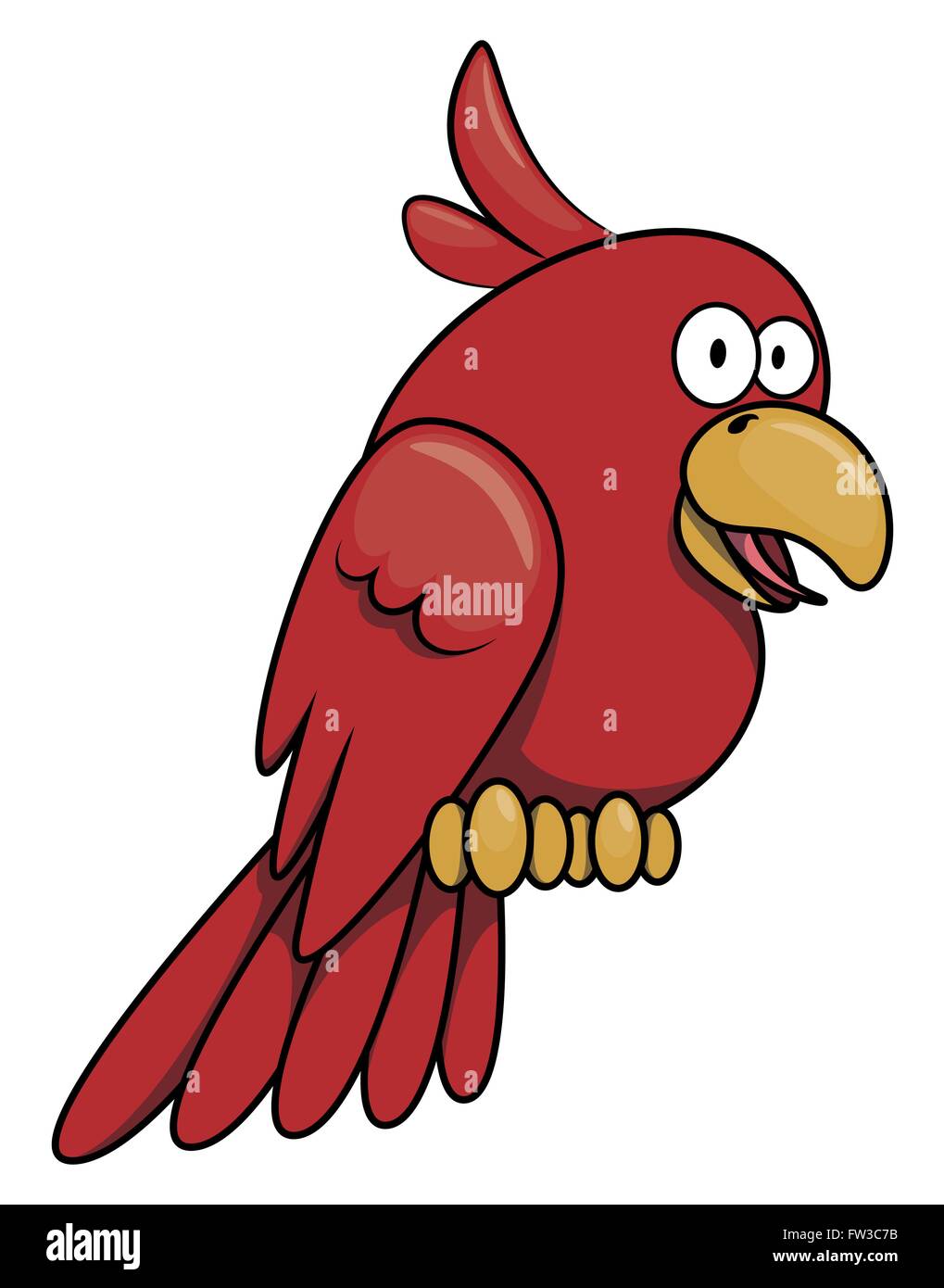 Parrot cartoon illustration Stock Vector Image & Art - Alamy