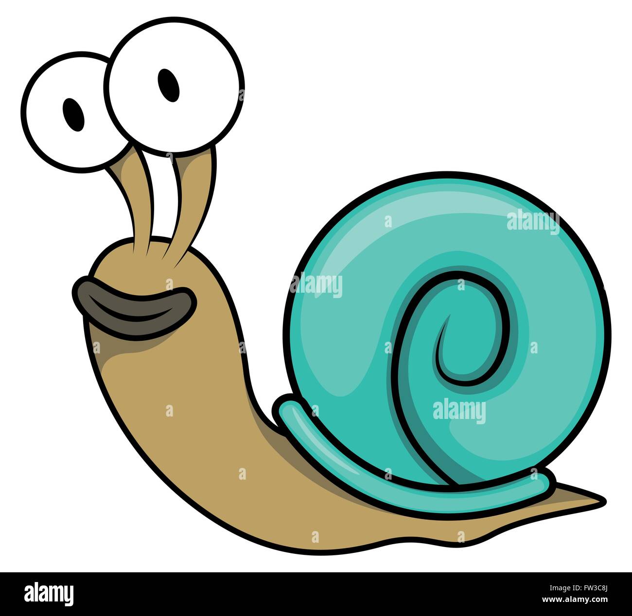 Snail Cartoon Illustration Stock Vector Image & Art - Alamy