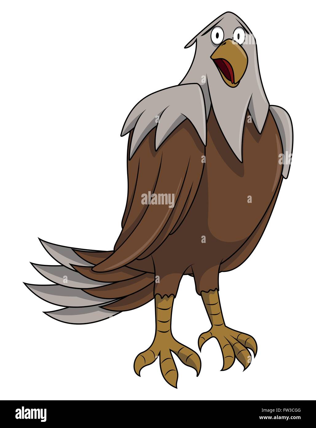 Usa Eagle Cartoon Vector Clipart Stock Vector Image