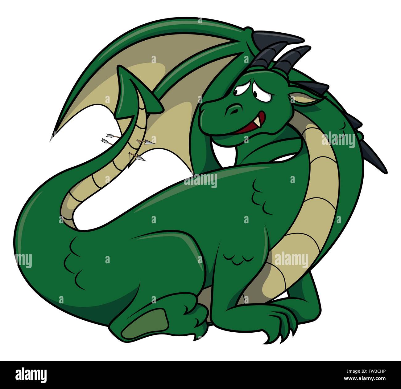 Green background dragon on Stock Vector Images - Alamy