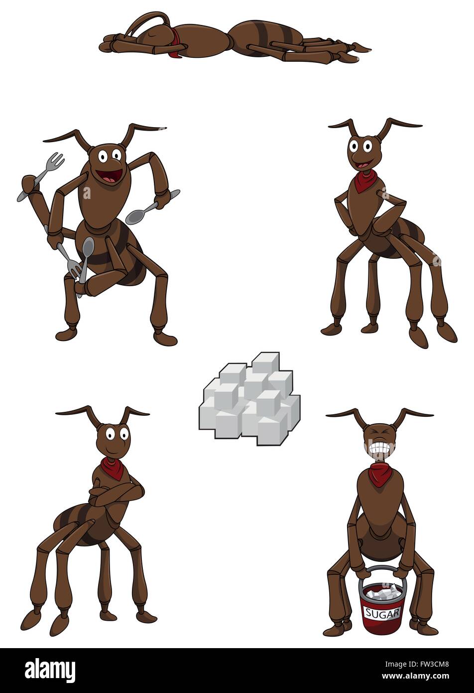 Ant Character set collection Stock Vector Image & Art - Alamy