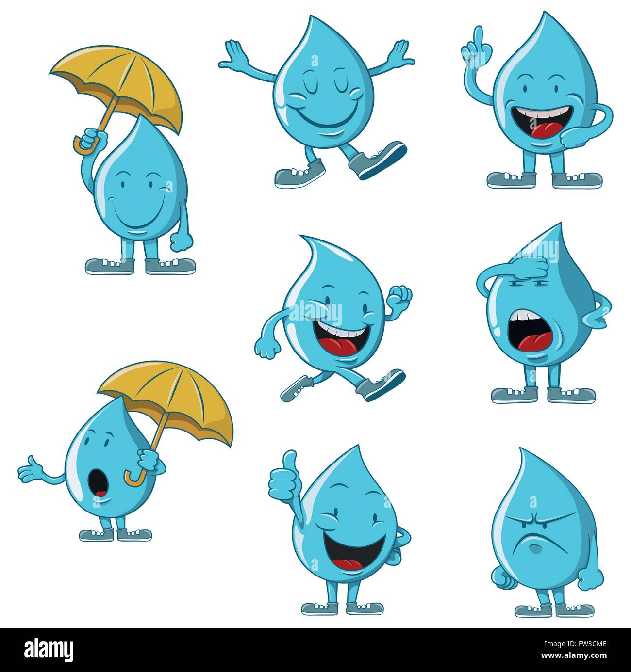 Water Character set collection Stock Vector Image & Art - Alamy