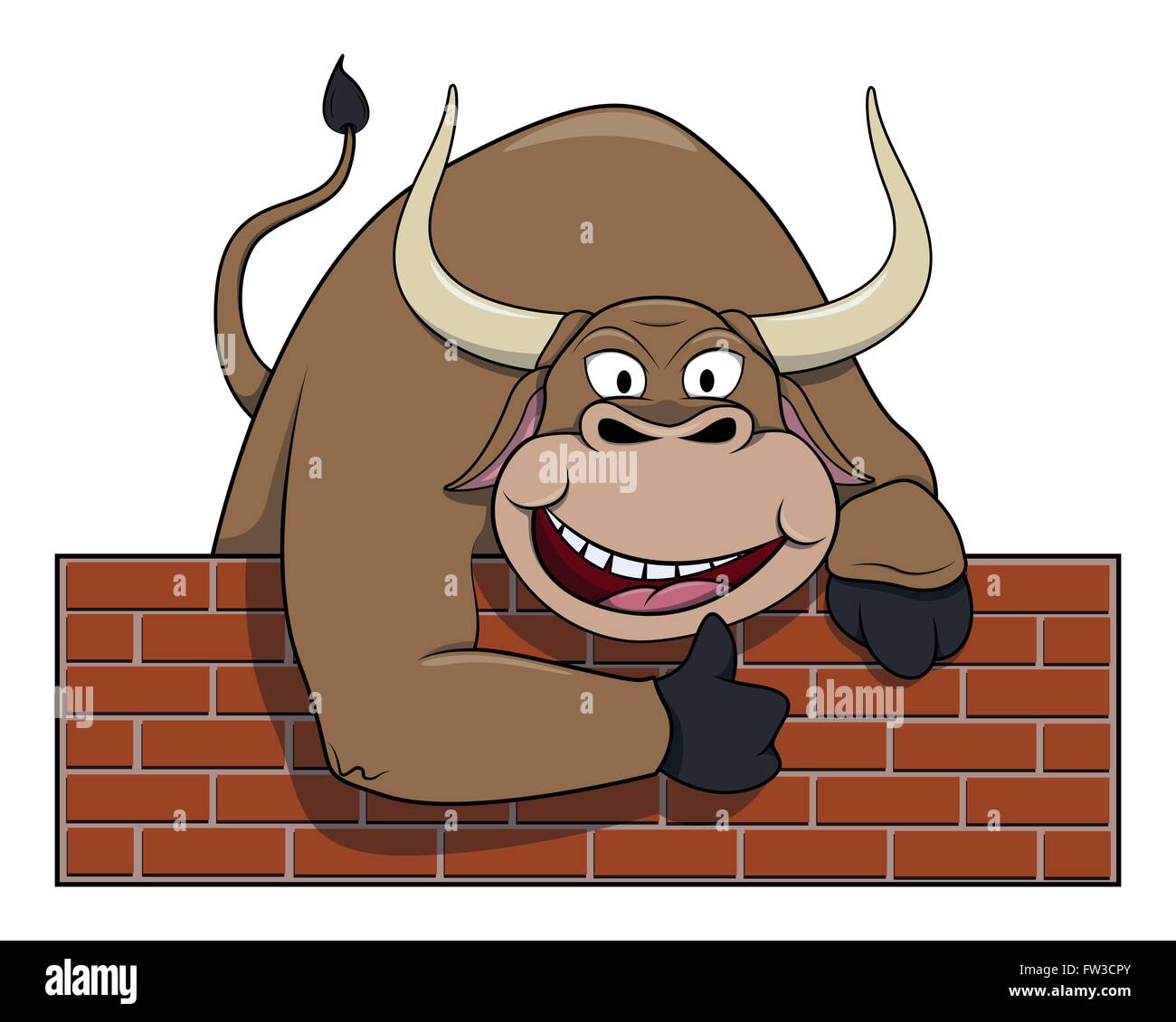 Bull cartoon illustration Stock Vector Image & Art - Alamy