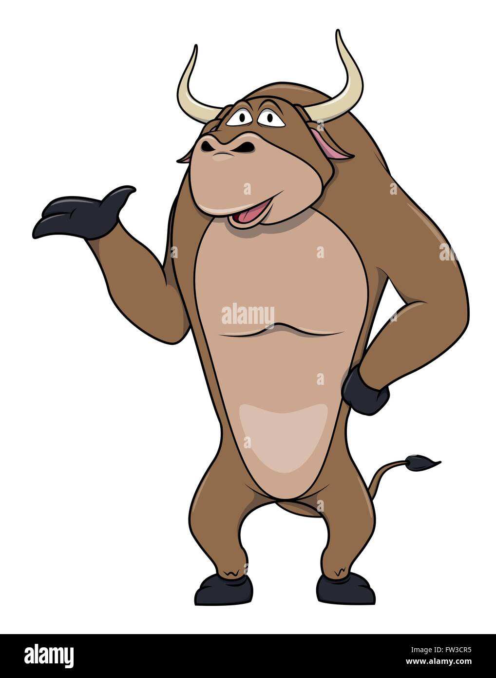 Bull funny cartoon Stock Vector Image & Art - Alamy