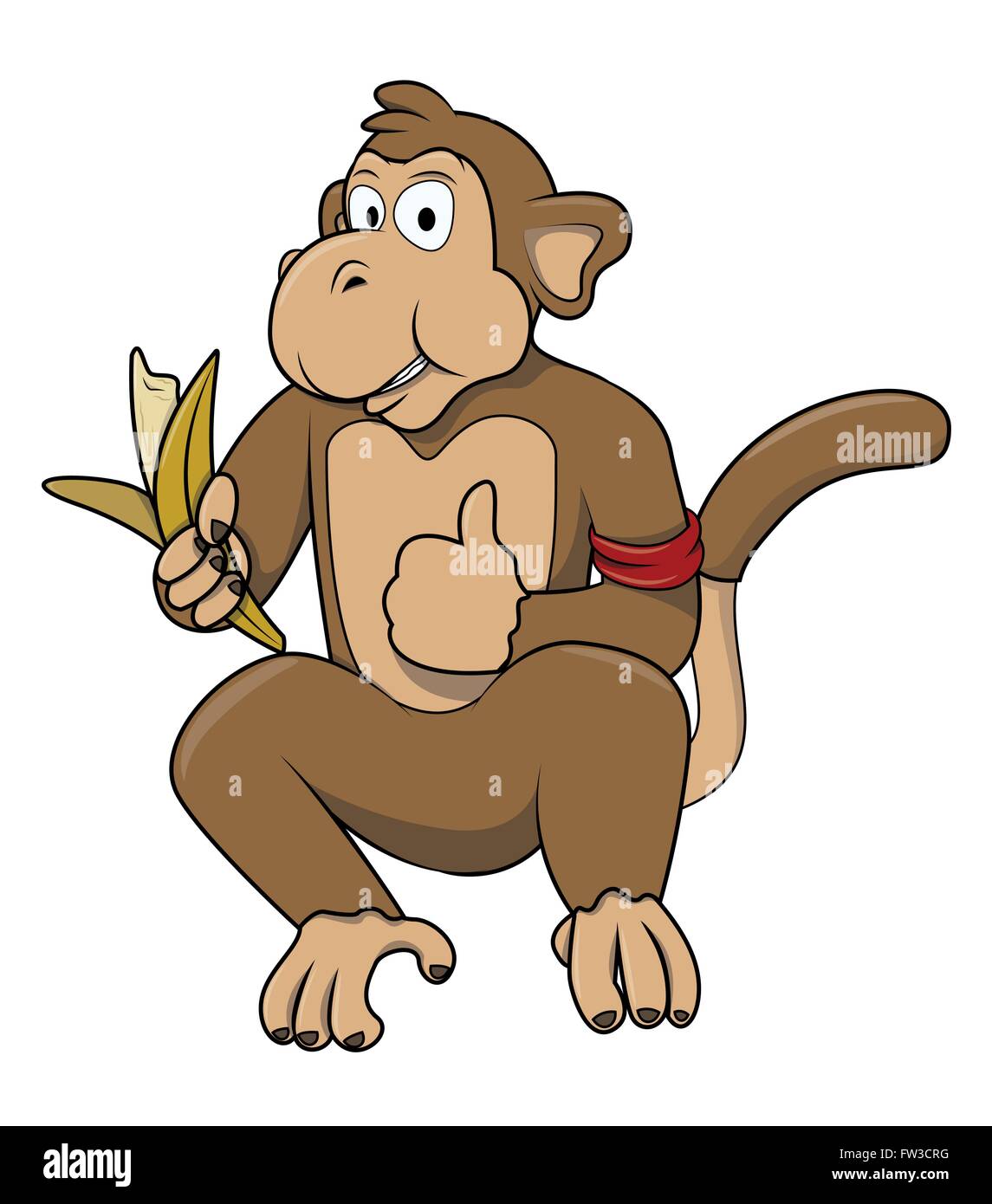 Monkey cartoon illustration Stock Vector Image & Art - Alamy