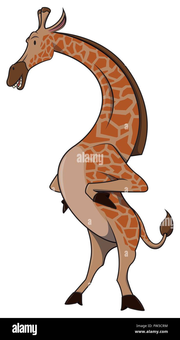 giraffe cartoon illustration Stock Vector Image & Art - Alamy