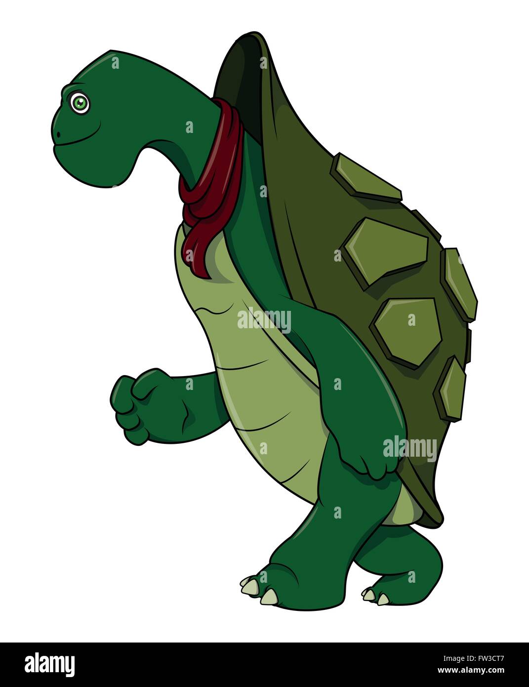 Running Turtle cartoon illustration Stock Vector Image & Art - Alamy