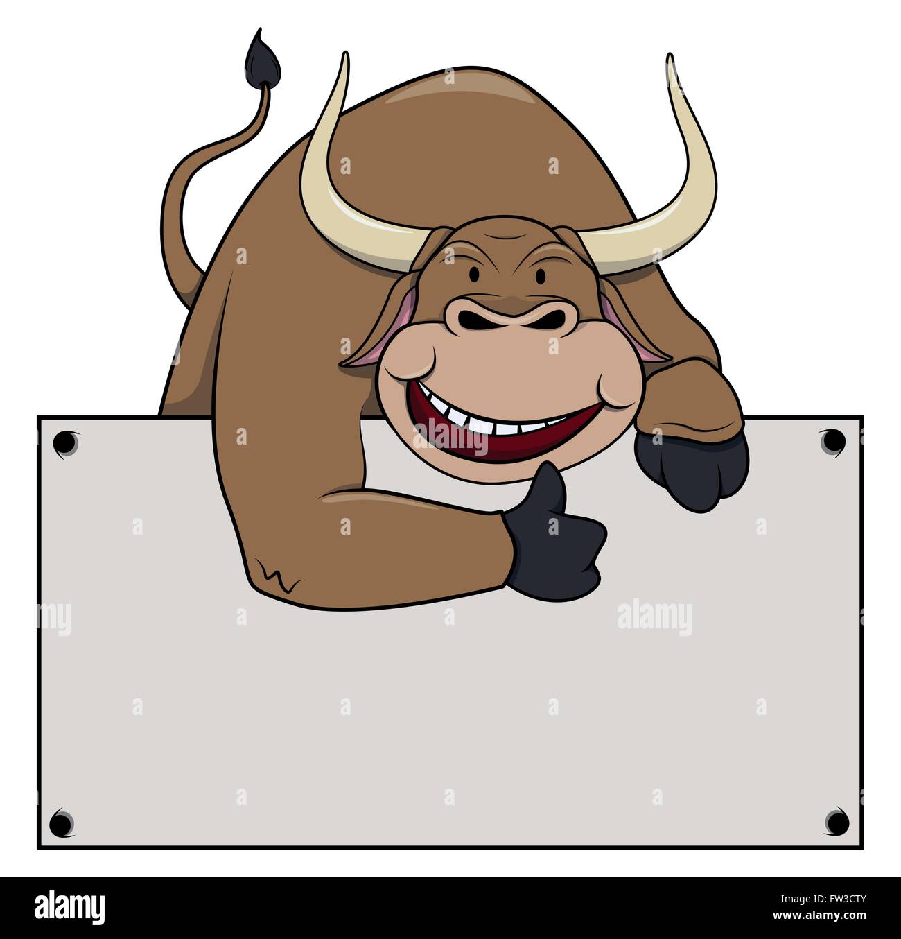 Bull cartoon illustration Stock Vector Image & Art - Alamy