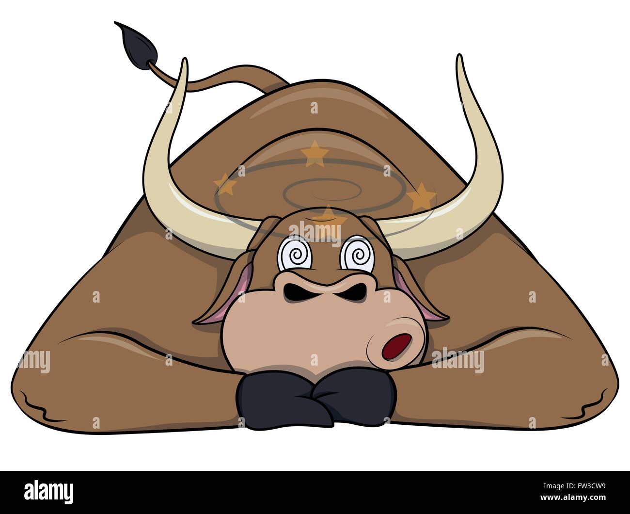 Confused bull Stock Vector Images - Alamy