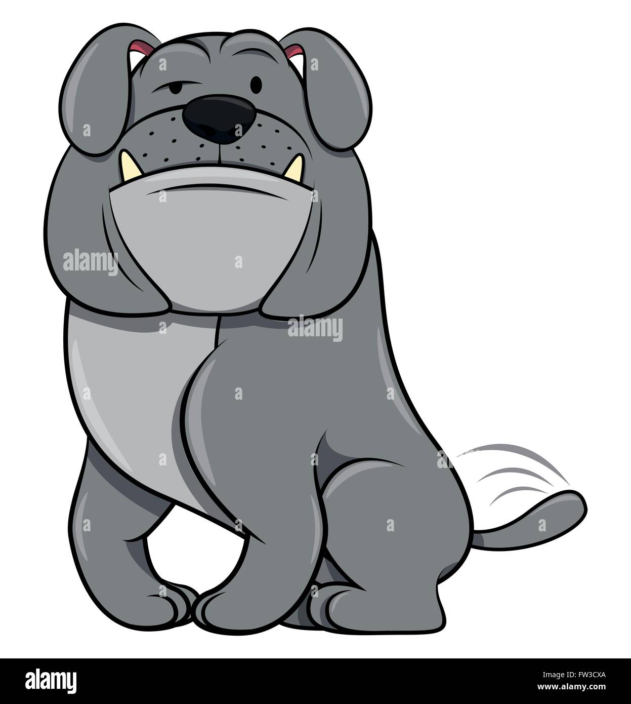 Aggressive dog english bulldog Stock Vector Images - Alamy