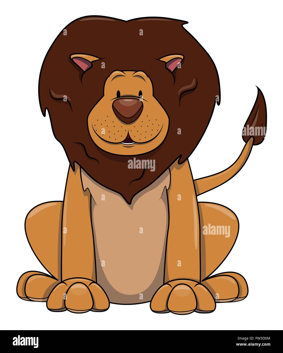 Cartoon lion sitting hi-res stock photography and images - Alamy
