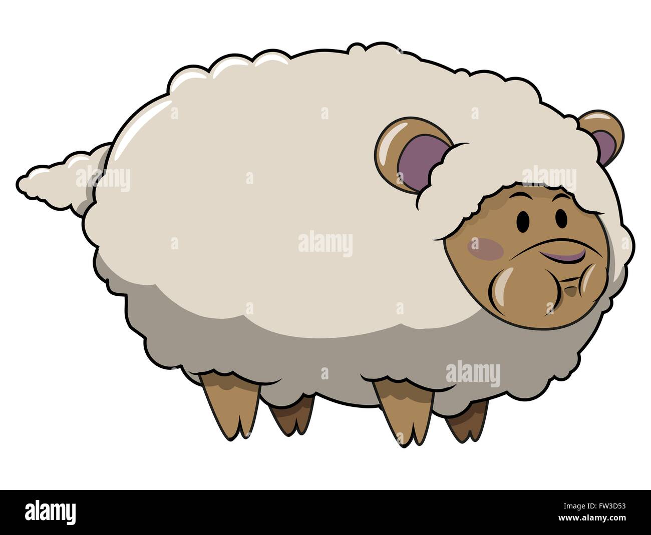 Cartoon sheep hi-res stock photography and images - Alamy