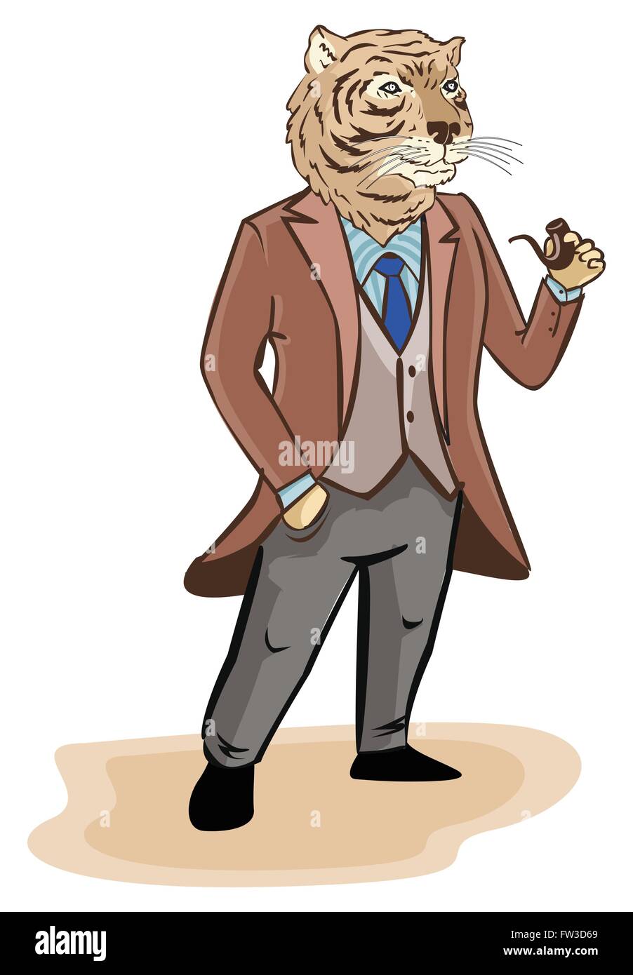 business man tiger Stock Vector Image & Art - Alamy