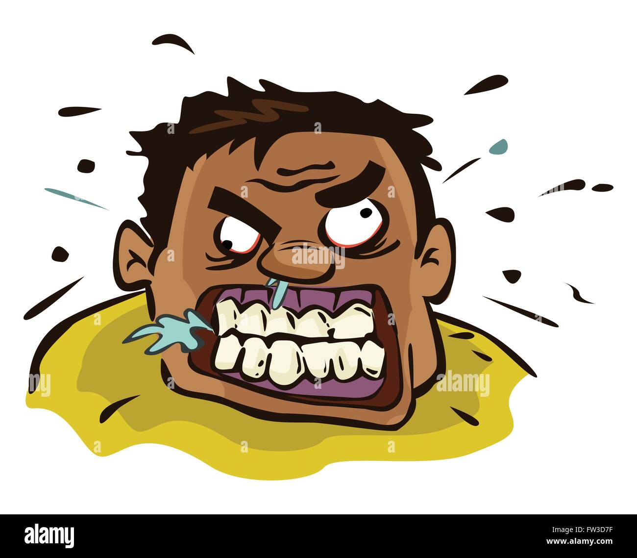 Angry man art Cut Out Stock Images & Pictures - Alamy